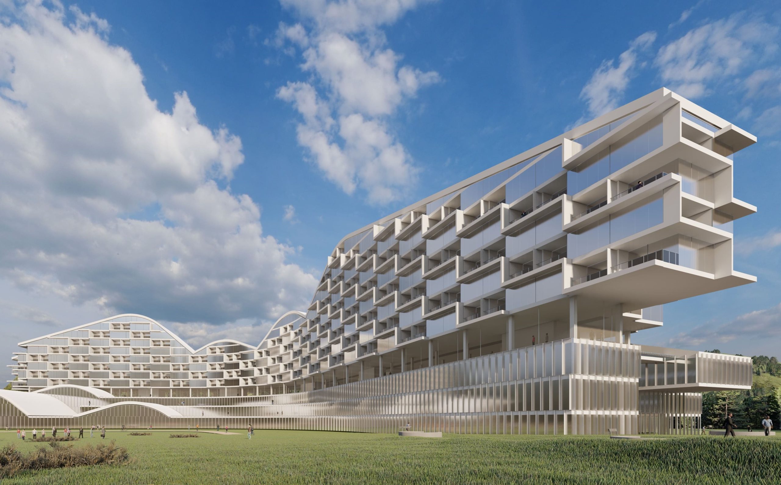 Hotel en Rui'an, China | Diseño Innovador con Cubierta Curva | Vahos Arquitectura